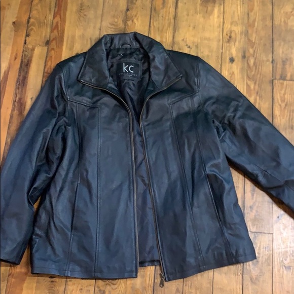 KC Collections | Jackets & Coats | Kc Collection Large Leather Jacket ...